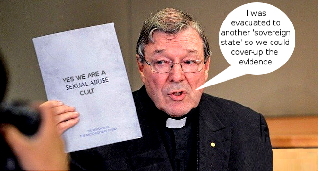 Inside Tasmania: Cardinal George Pell Covers-Up Pedophilia Evidence