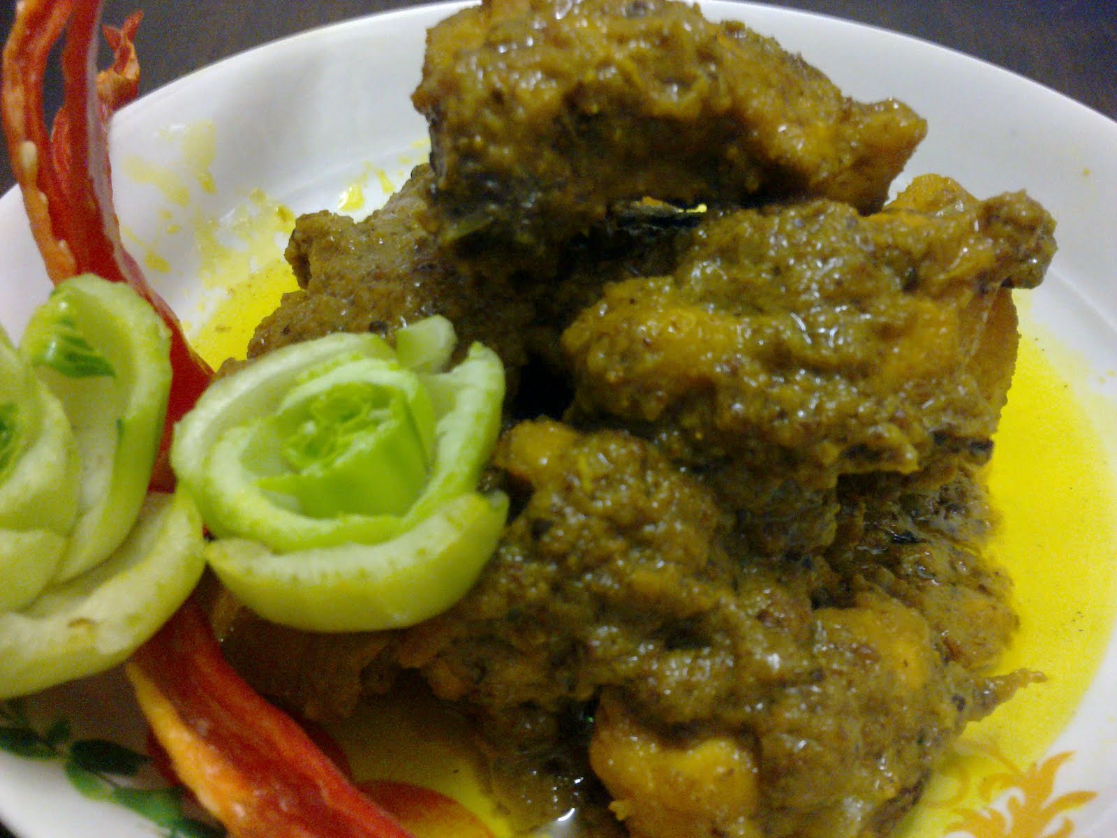 Diari Zaliedana..: Ungkep Ayam&Sambal Mempelam Muda Goreng