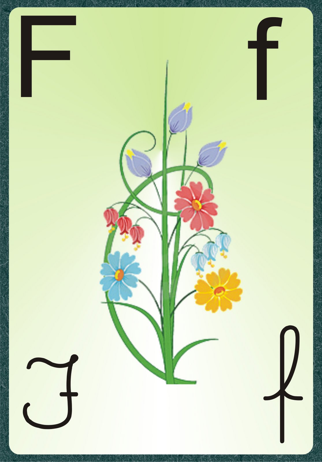 Alfabeto iIustrado 4 tipos de Letras para imprimir Grátis | Ideia ...