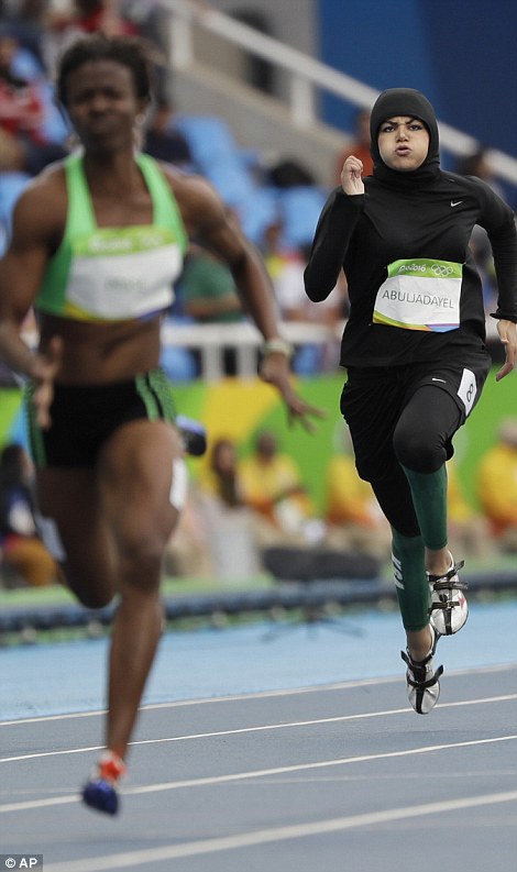 Sprinter In Hijab Becomes The First Woman To Compete For Saudi Arabia ...
