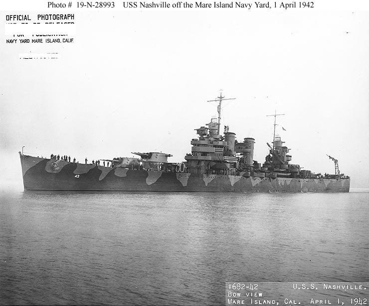 Naval Warfare: USS Nashville (CL-43)