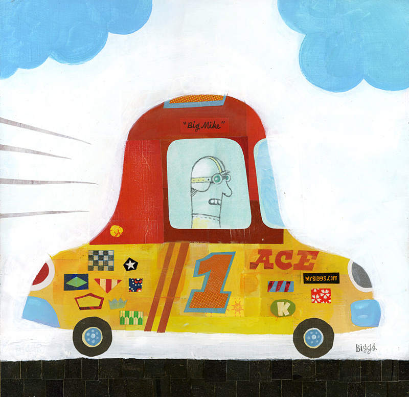 Pinzellades al món: Carrera de cotxes / Carrera de coches / Car race