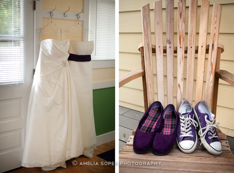 The Sope Box: Sarah and Alaina | Purple + Orange Olympic Park Reception