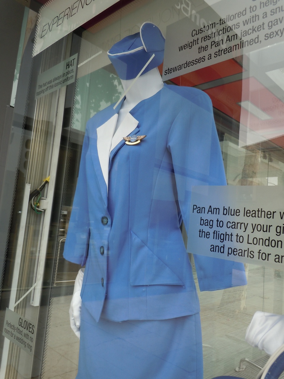 Pan Am TV show costume bus shelter installation... - domesticjenni