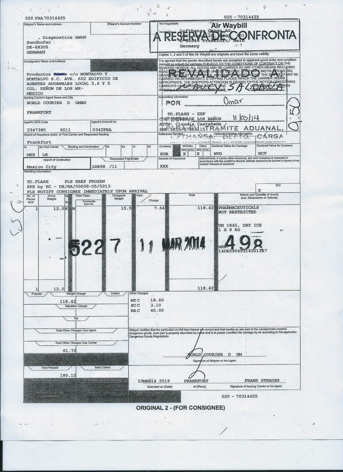 PEDIMENTO DE IMPORTACIONES: 2014