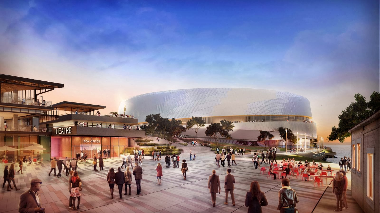 architecture now and The Future: SAN FRANCISCO ARENA BY MANICA ARCHITECTURE