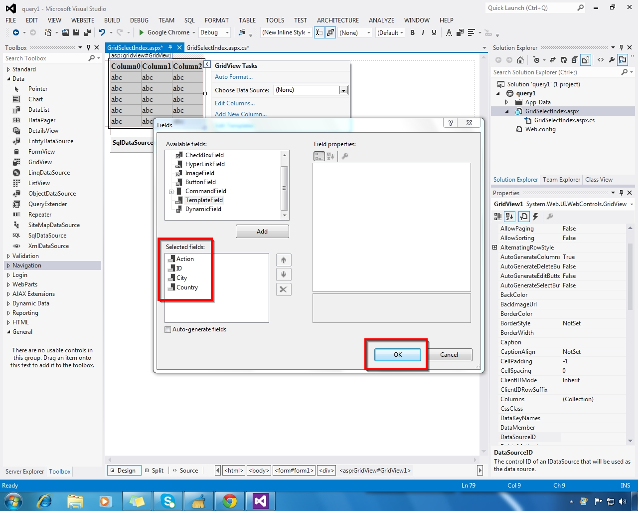 GridView SelectedIndexChanged Use in Asp.Net C# ~ ScreenShotsDrizzles