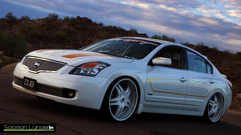 Solomon Lunger Photography: Bagged Altima on 22s all paterned out Swift ...