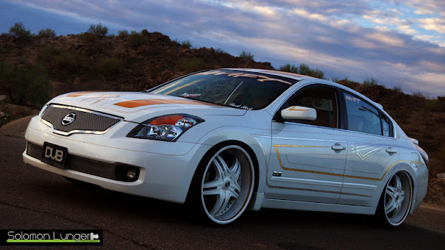 Solomon Lunger Photography: Bagged Altima on 22s all paterned out Swift ...