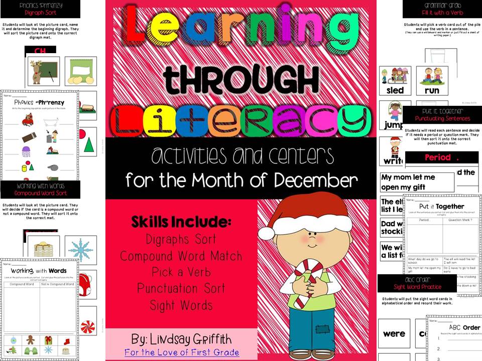 For the Love of First Grade: Learning through Literacy: December