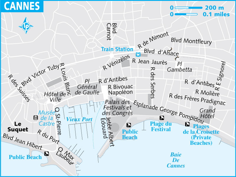 Map of Cannes, France