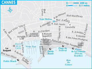 Map of Cannes, France