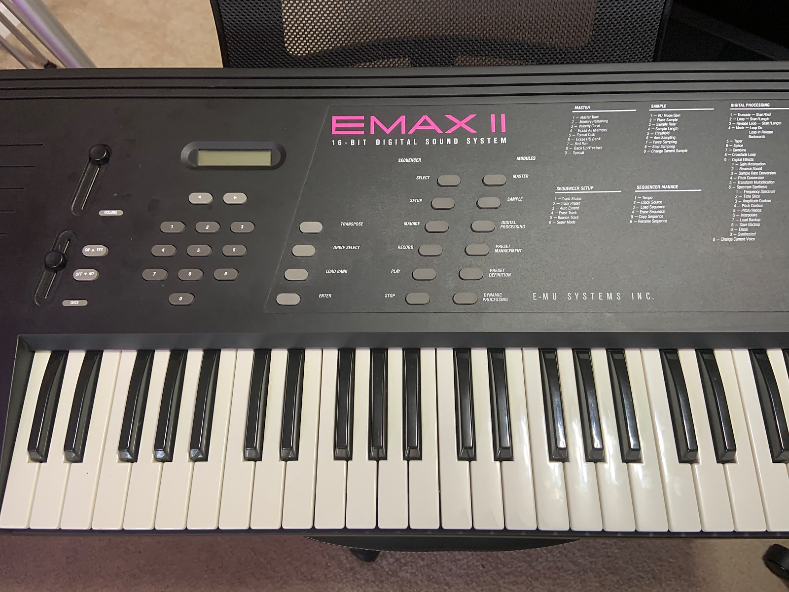 MATRIXSYNTH: E-MU Systems Emax II SN 06201599