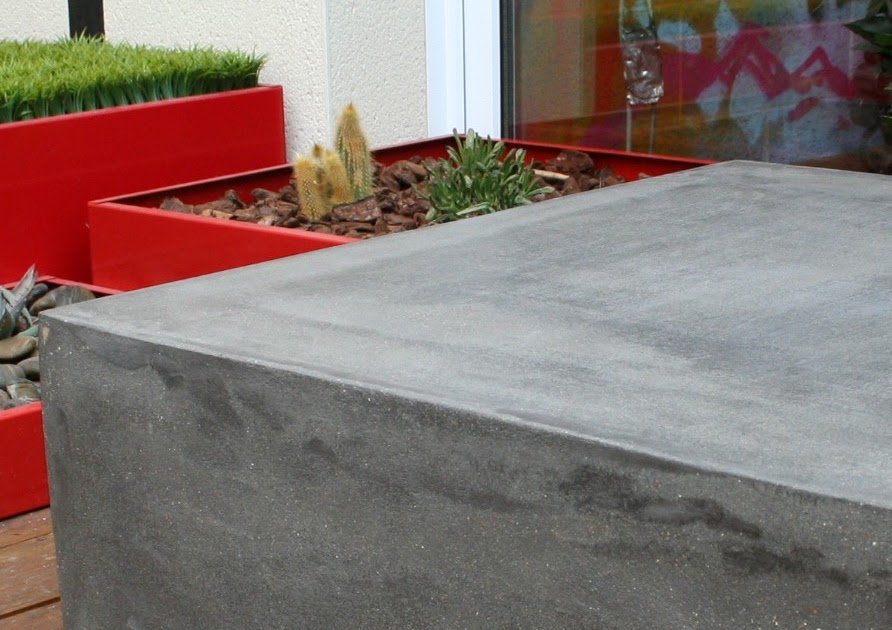 TABLE BETON.COM: La table béton cube