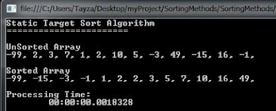 C# - Static Target Sort Algorithm | WLC_Programming Knowledge