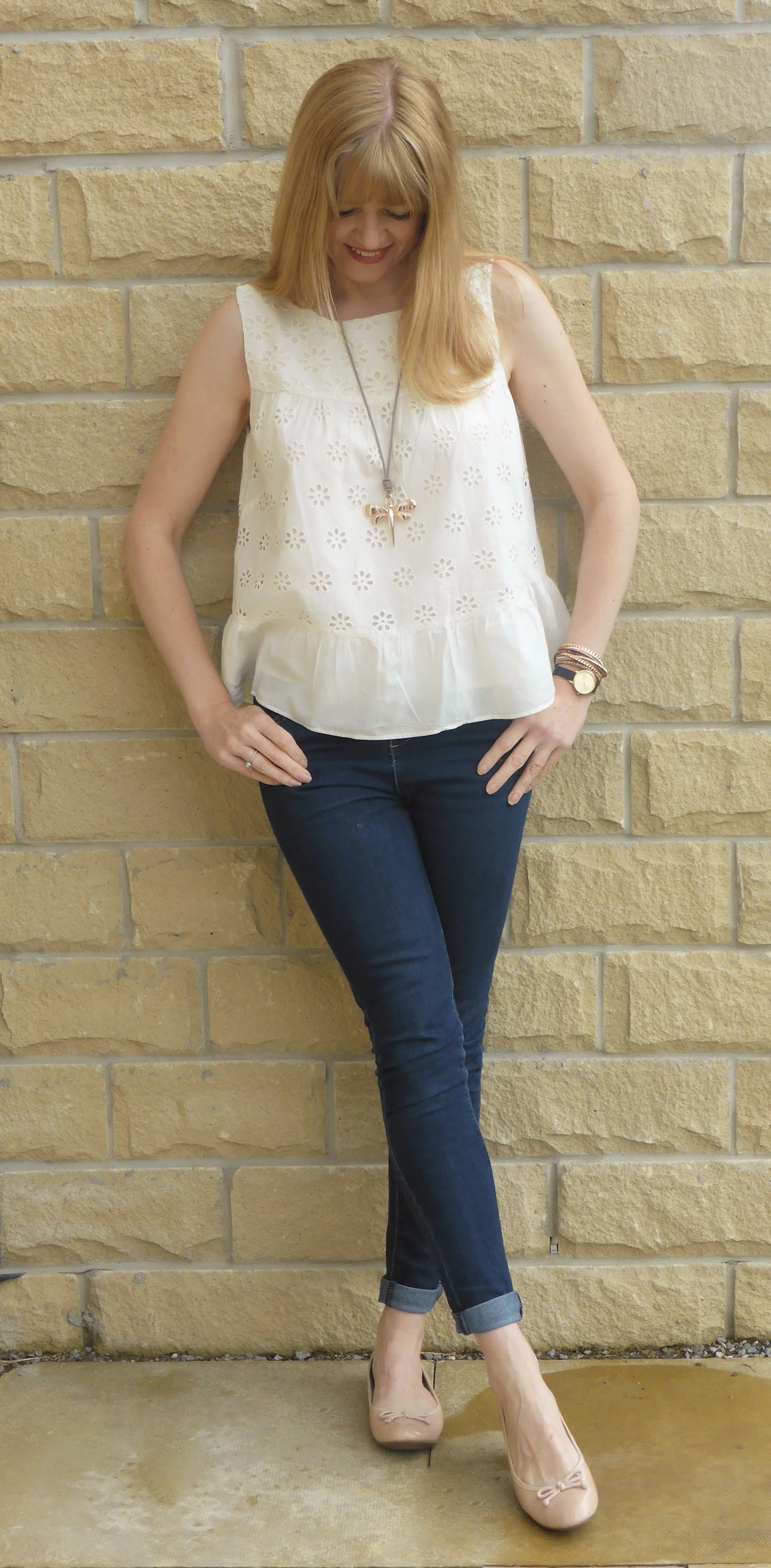 Outfit: Boho Broderie and Dragonfly Pendant - What Lizzy Loves