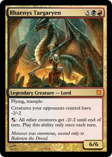 Game of Thrones with Magic the Gathering: Dragons!