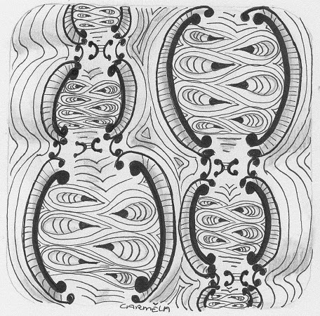 Tickled To Tangle: "It's a String Thing" #88 Tiles