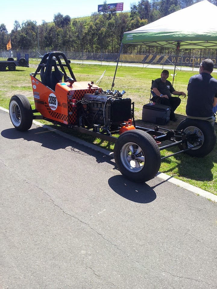 Eastern Creek, Sunday Aug 28th Grey motor drag car ~ Holden Grey Motor