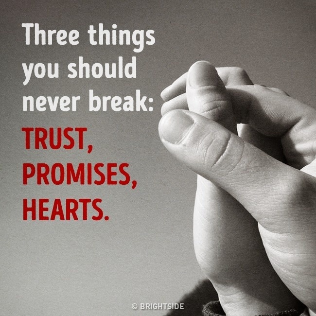 Rohani Redzwa's Blog: Three Things You Should Never Break