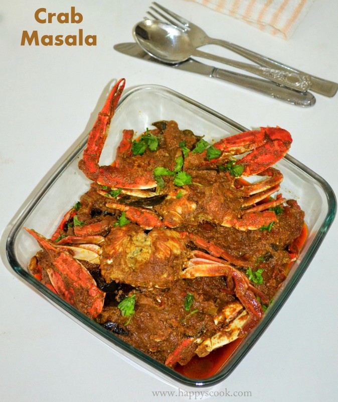 Crab Masala with Coconut | Nandu Masala | Thenga Aracha Njandu Curry ...
