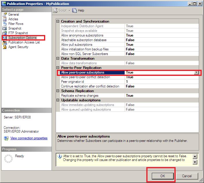 SQL Server Hints: Sample Replication Peer-To-Peer SQL Server 2008