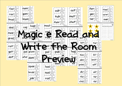 Ms. Wilson's Wolves: Magic e Read and Write the Room