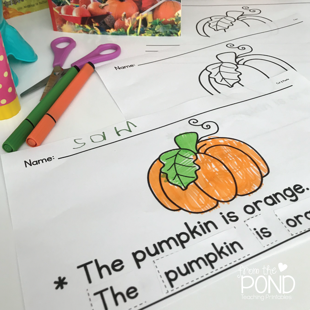 Pumpkin Writing | From the Pond