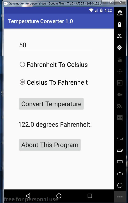 Free Programming Source Codes and Computer Programming Tutorials: Temperature Converter in Android
