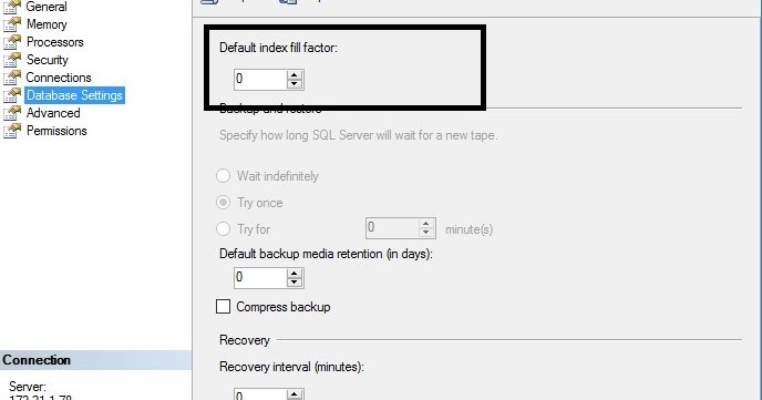 Microsoft SQL Server: What is the FILL FACTOR