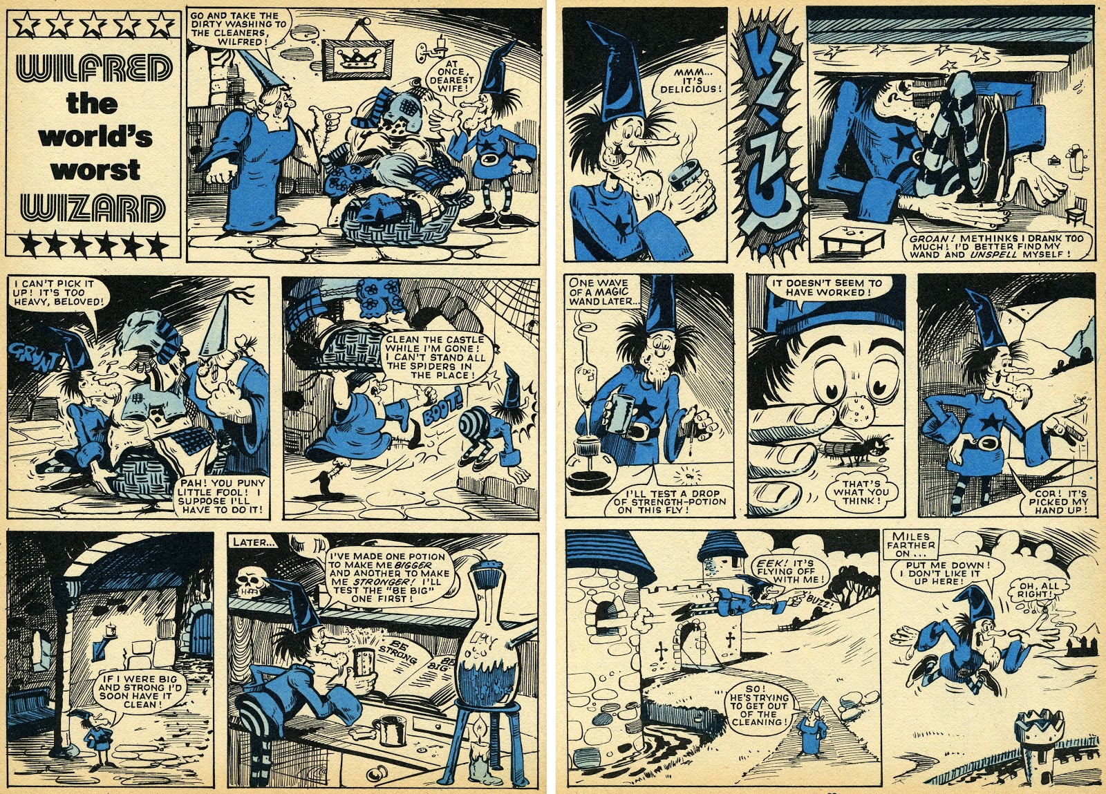 *KAZOOP !!: A LOOK AT COR!! STRIPS: WILFRED THE WORLD'S WORST WIZARD