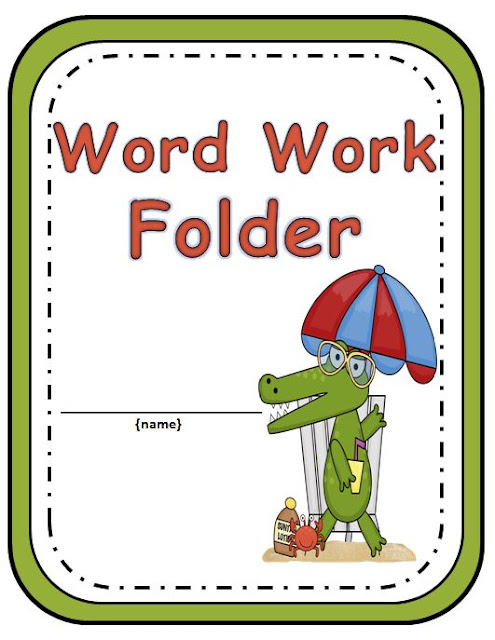 Beach Themed Elementary Daily Work Folder Covers - Fern Smith's ...