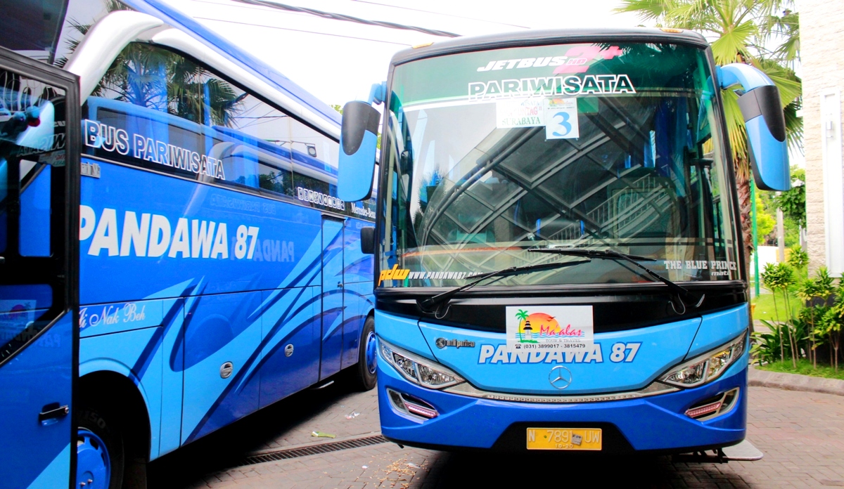 Foto Bus Pandawa Jetbus 2 HD Biru - Kumpulan Foto Bis