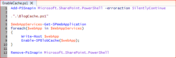 SharePoint Connoisseur: Powershell scripts to optimize SharePoint 2010 BLOB cache setting to ...