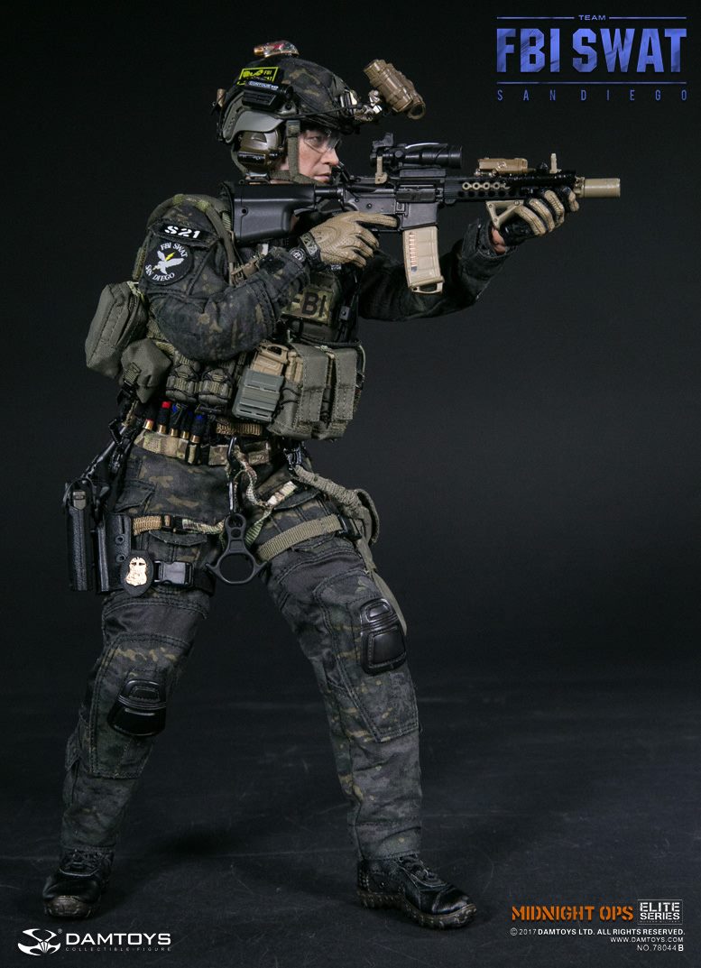 toyhaven: Dam Toys 1/6th scale FBI SWAT Team Agent San Diego Midnight ...
