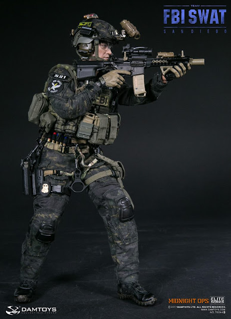 toyhaven: Dam Toys 1/6th scale FBI SWAT Team Agent San Diego Midnight ...