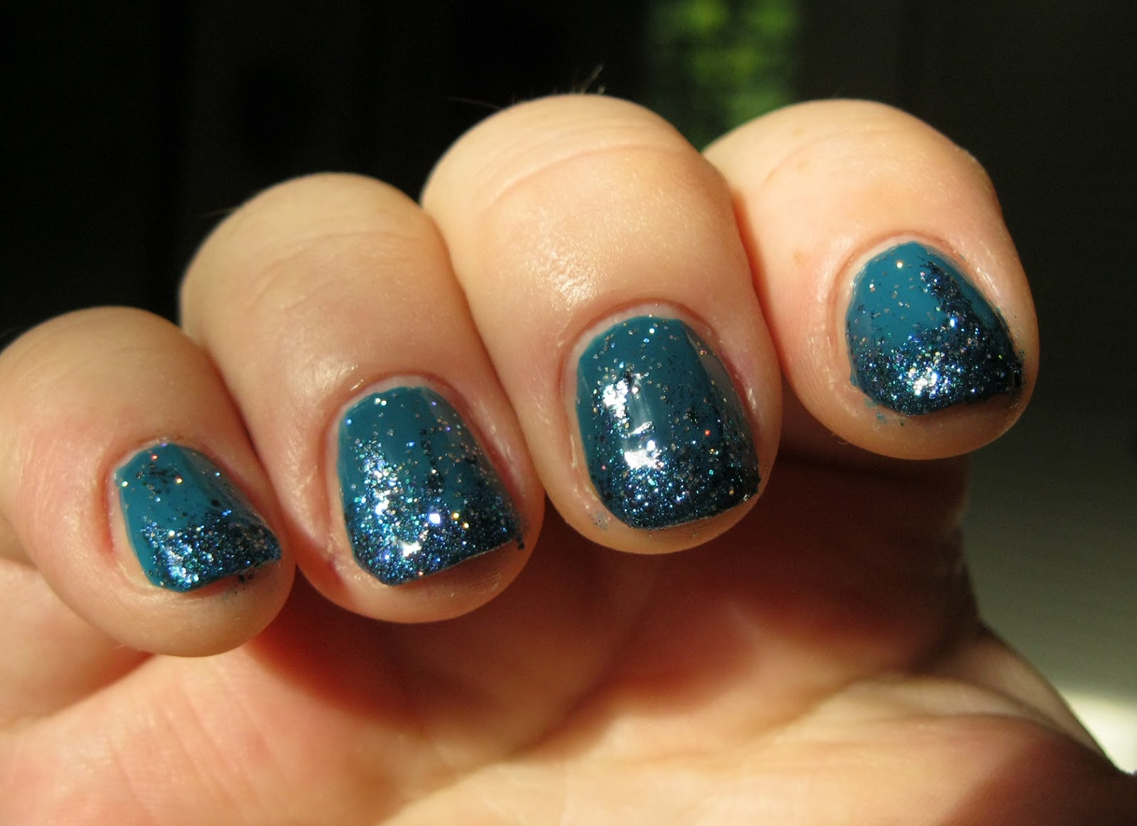 Lacquer Slacker Liz: Evolution of a Blue Bling Manicure