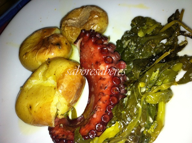 Sabor e Saberes: Polvo da consoada acompanhado com Grelos de Nabo ...