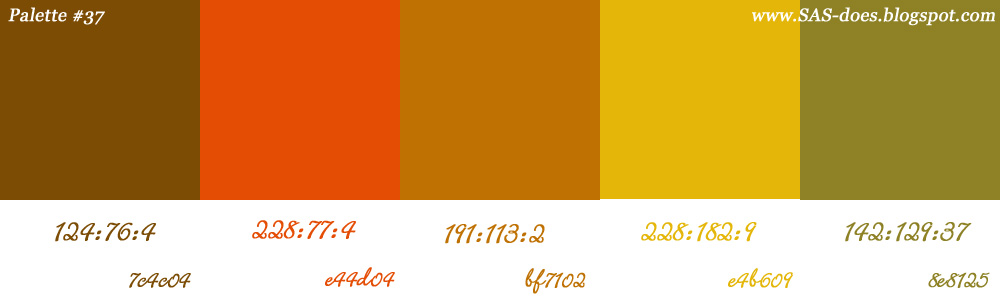 Weekend colours | SAS does ...: Weekend colours