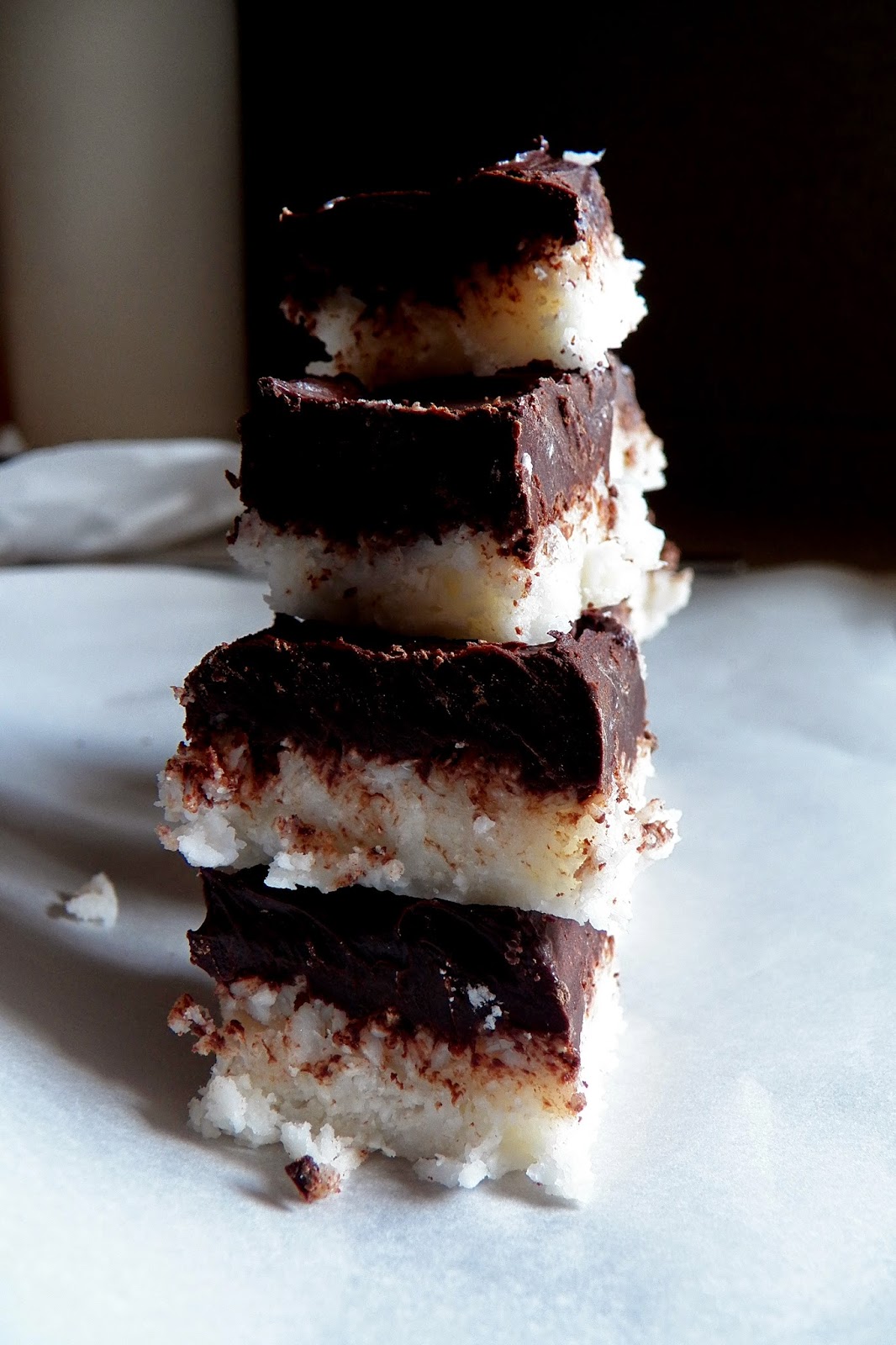 The Tasty Cheapskate: Coconut Chocolate Bites