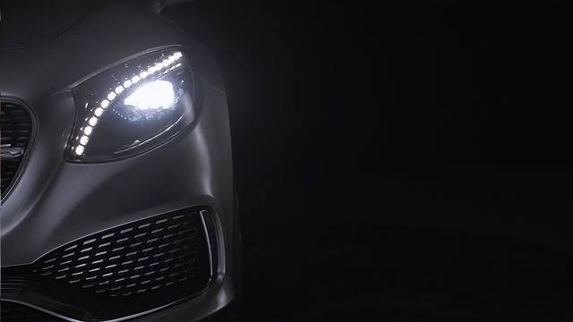 Mercedes-Benz headlight design of the Concept S-Class Coupé Promotional ...