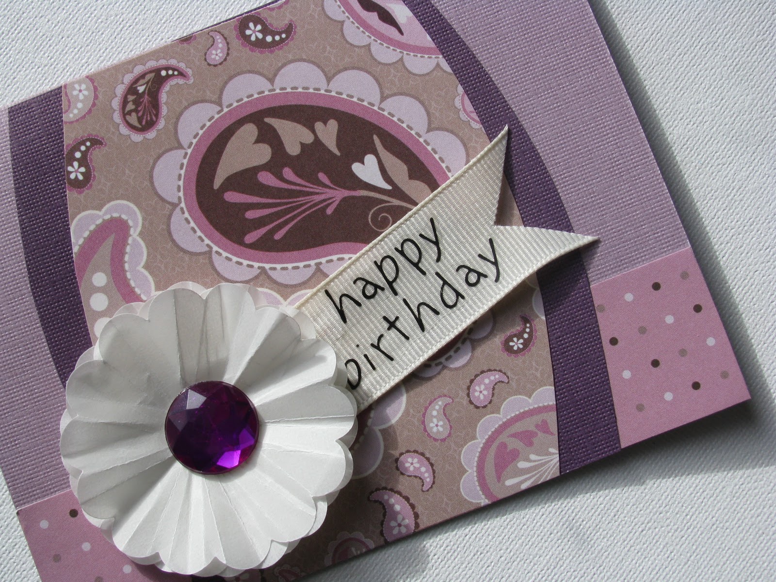 Yellow Mums: easy card decor: scallop punch flowers