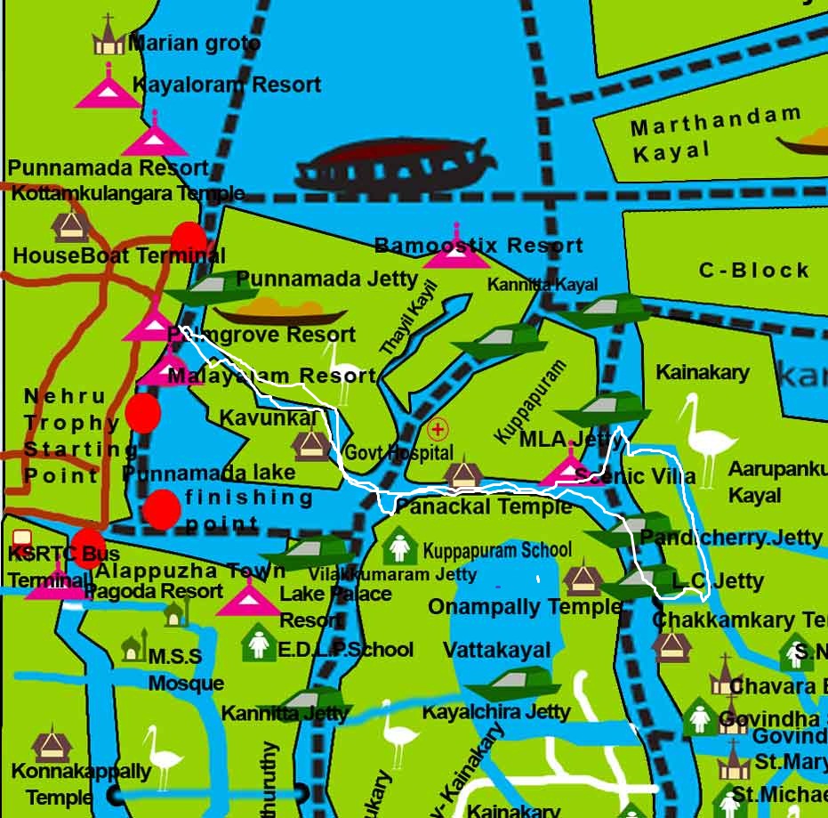 Kerala Kayaking: village canoe tour alleppey