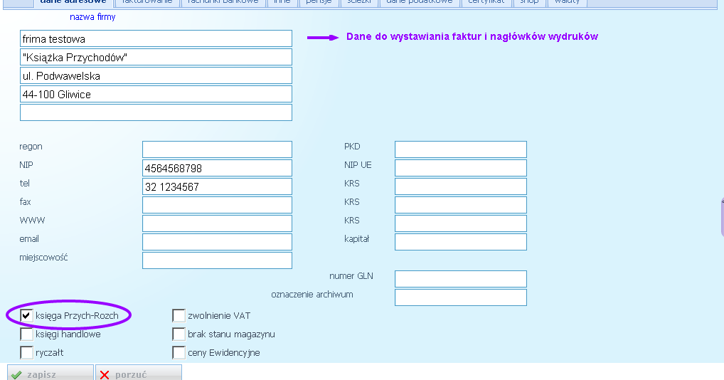 Poznaj obsługę programów Madar: Konfiguracja dla KPR ∴