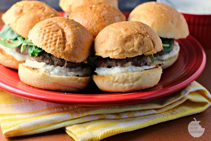 Middle Eastern Style Lamb Sliders with Yogurt Sauce | Renee's Kitchen ...
