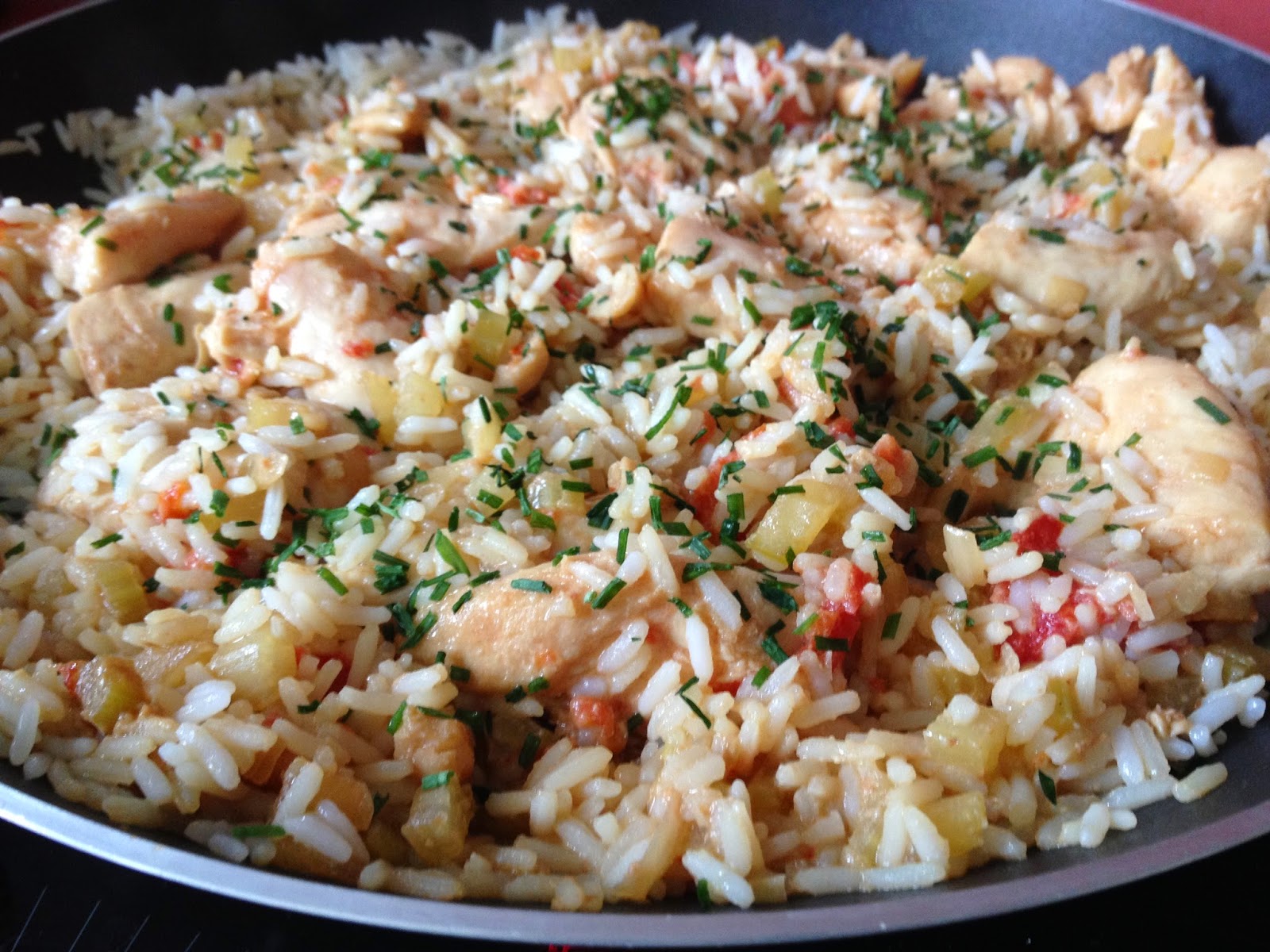 Riz frit au poulet à la Québecquoise - En-K de gourmandises