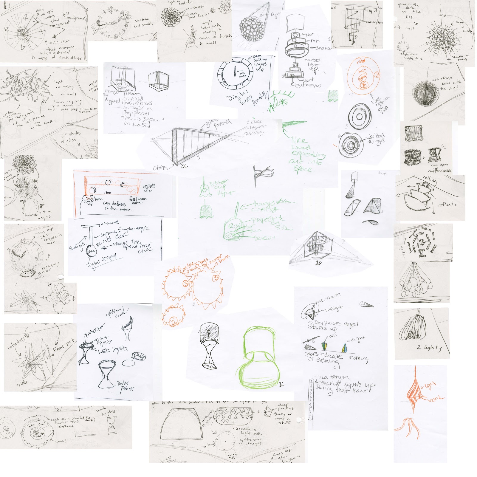 Idea Spark Design: Ideation Drawings