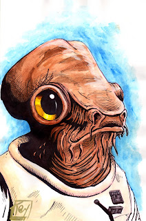 Taylor's Sweet Little Art and Nerd Site: Pin-Up of the Day- Admiral Ackbar!