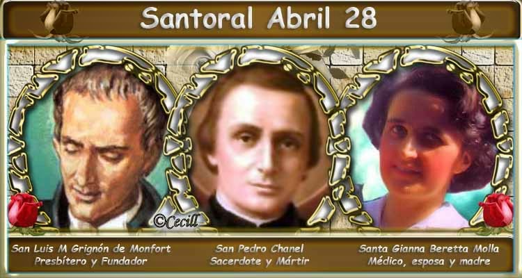 Vidas Santas: Santoral Abril 28