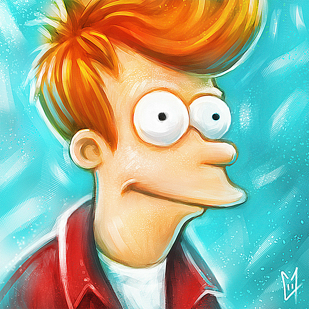 It's Fry Day! - Futurama painting video | c0y0te7 : Illustration & T ...